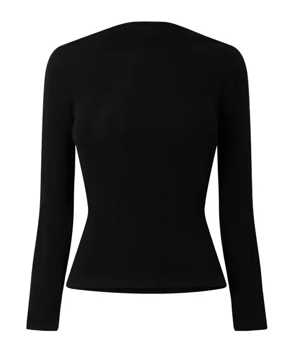 Cult Gaia Vayda Long Sleeve T-shirt With Chain Detail