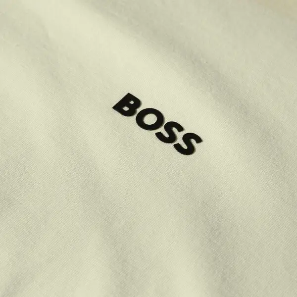 Hugo Boss Green T-shirt With Logo Design Stretch Cotton