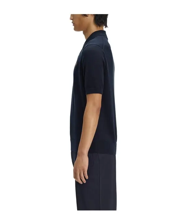 Fred Perry Knitted Short Sleeve Polo Shirt