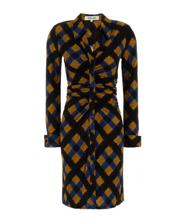 Diane Von Furstenberg Long-sleeved Dress - Black