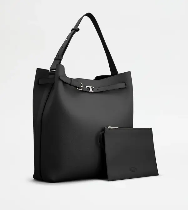 TOD'S Leather Belted Tote Bag