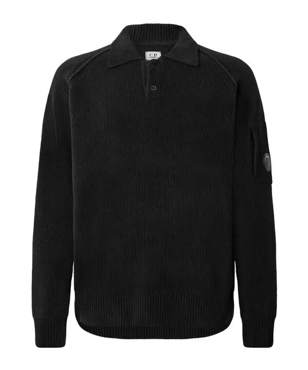 C.P. COMPANY Solid Color Polo Shirt