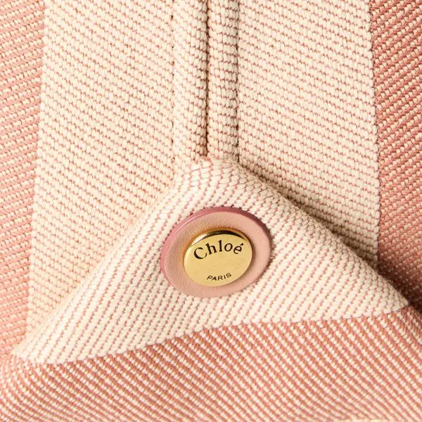 Chloé Striped Canvas Tote Bag