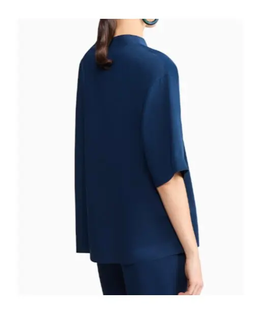 Giorgio Armani Loose Blouse In Technical Cady