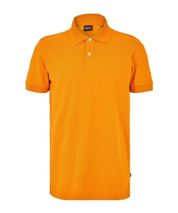 Hugo Boss Firenze Short-sleeve Polo Shirt With Logo Detail - Orange