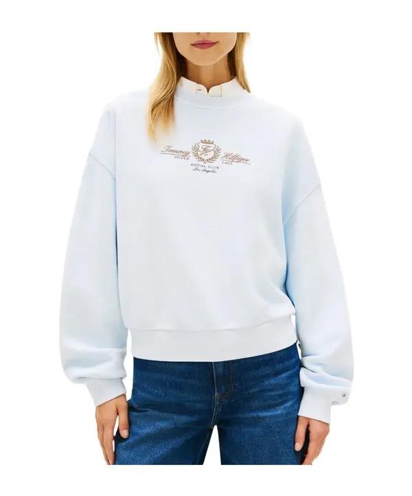 Tommy Hilfiger Relaxed Fit Crewneck Sweatshirt With Logo