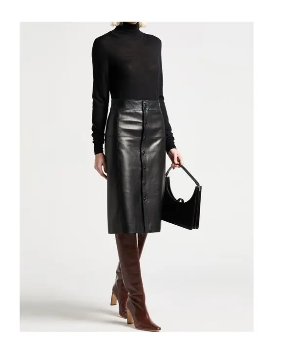 Saint Laurent Wool Turtleneck Long Sleeve Pullover