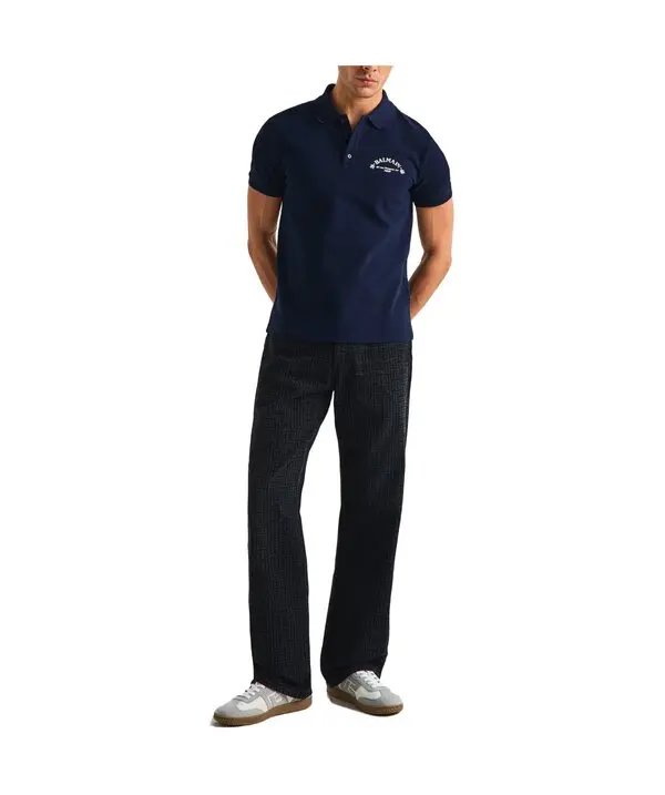 Balmain Printed Polo Shirt