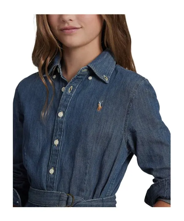 Polo Ralph Lauren Denim Shirt Dress With Belt