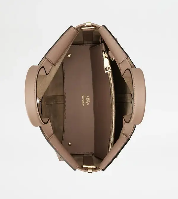 TOD'S Small Di Folio Logo Detail Shopping Tote