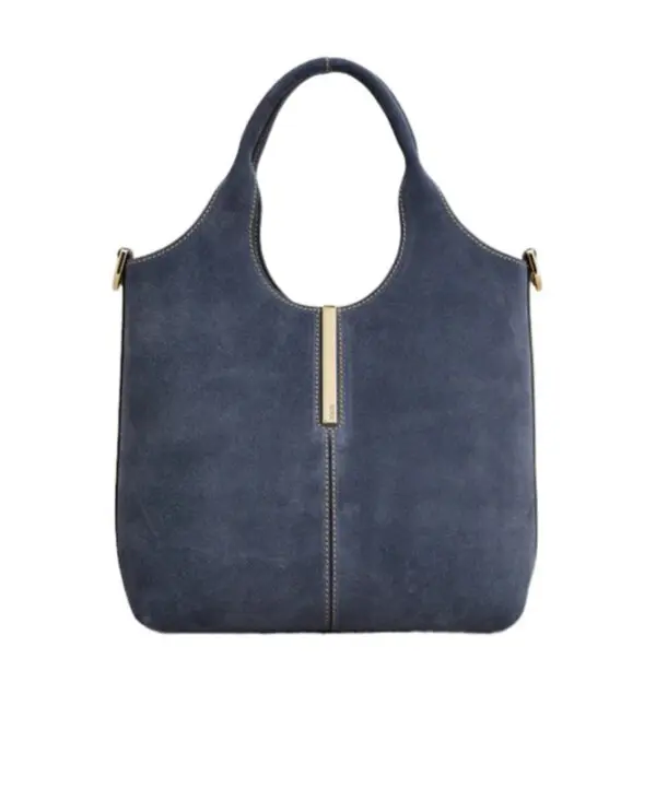 TOD'S Mini Suede Shoulder Bag - Blue