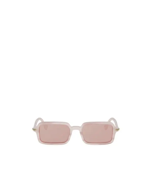 Fendi Selleria Rectangle Frame Sunglasses - Pink
