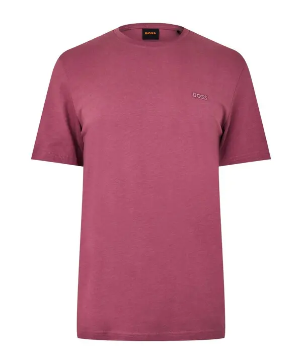 Hugo Boss Orange Tales T-shirt With Logo Patch Premium Cotton - Pink