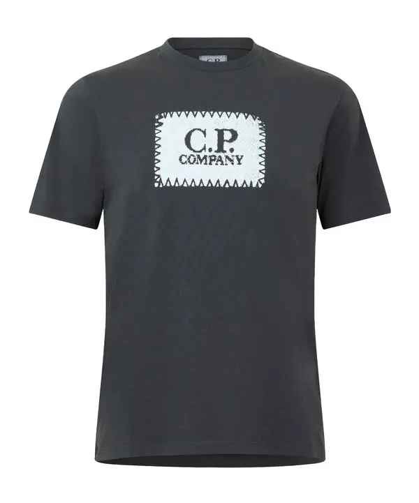 C.P. COMPANY Block Logo Regular Fit T-shirt