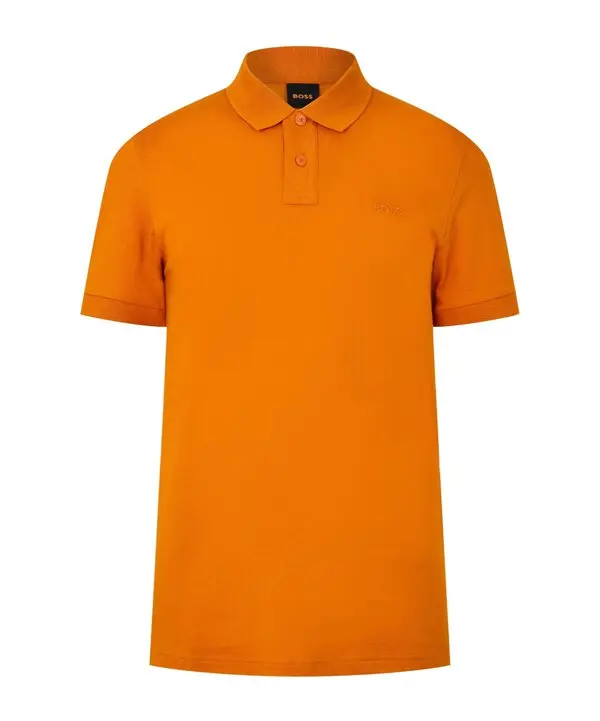 Hugo Boss Solid Color Polo Shirt - Orange