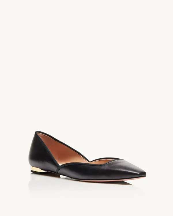AQUAZZURA Maia Flat Ballerina - Black
