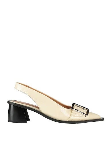GANNI Block-heel Single-strap High Heels - Nude