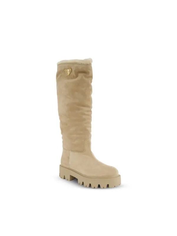 Prada Logo-embellished Tall Boots