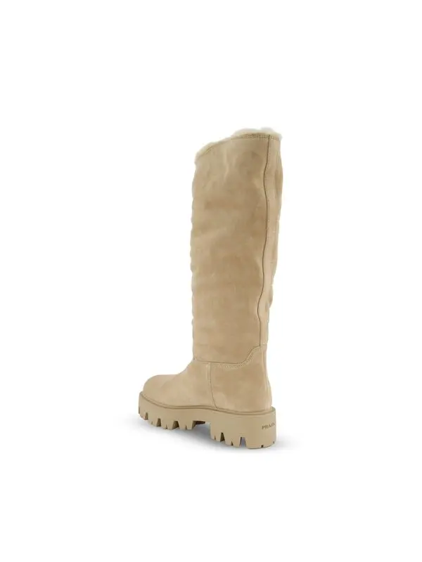 Prada Logo-embellished Tall Boots