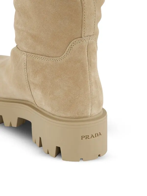 Prada Logo-embellished Tall Boots