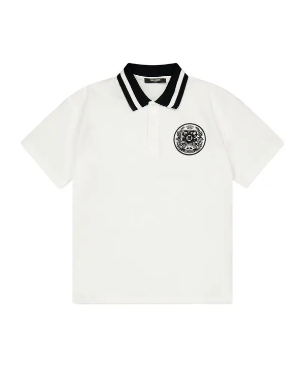 Balmain Simple Polo Shirt - White
