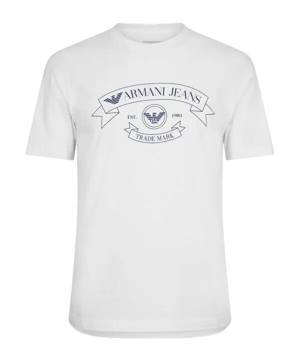Emporio Armani Simple Crew Neck Shortsleeve Top - No