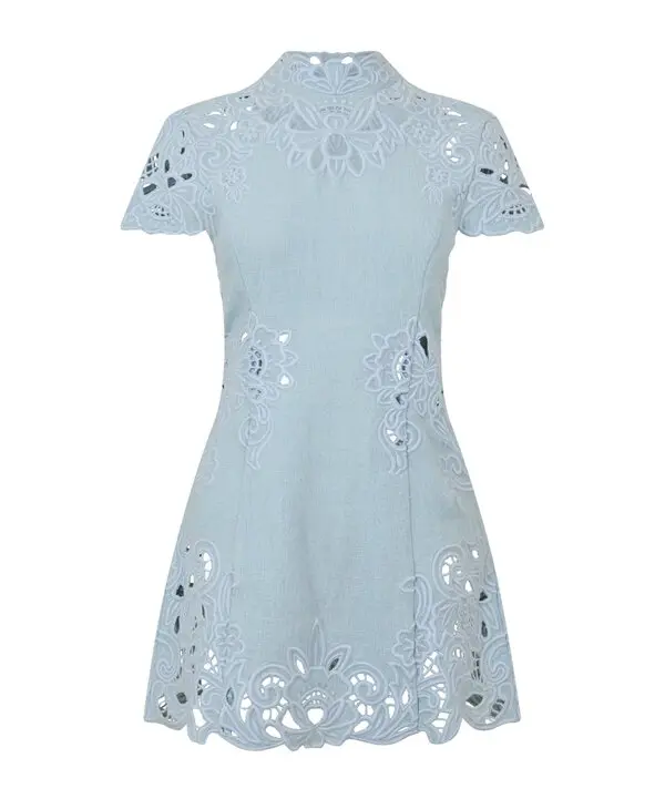 Cult Gaia Fitted Short Dress - Blue