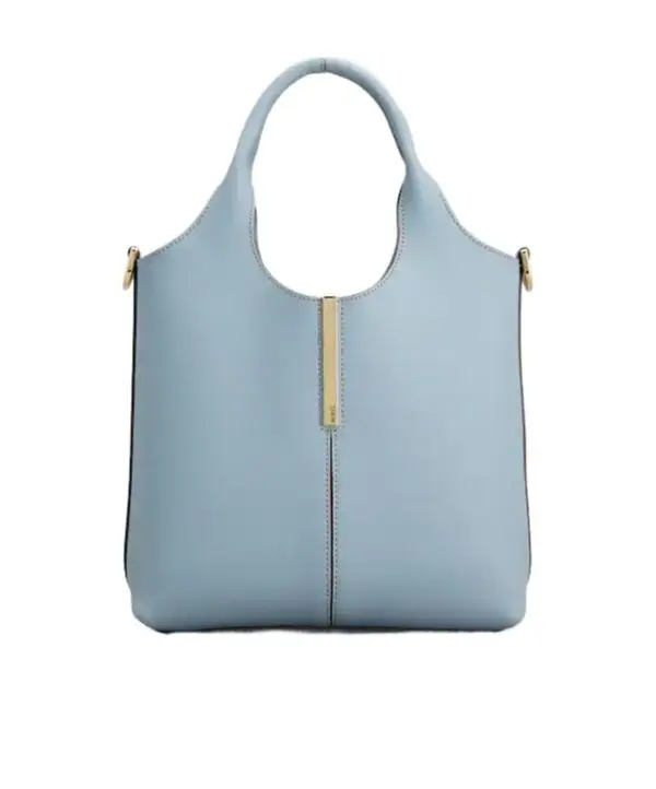 TOD'S Mini Leather Shoulder Bag - Light Blue