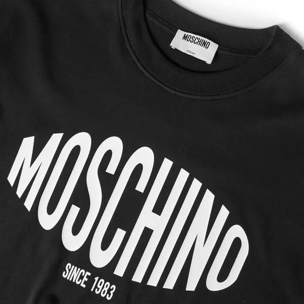 Moschino Simple Crew Neck Shortsleeve Top