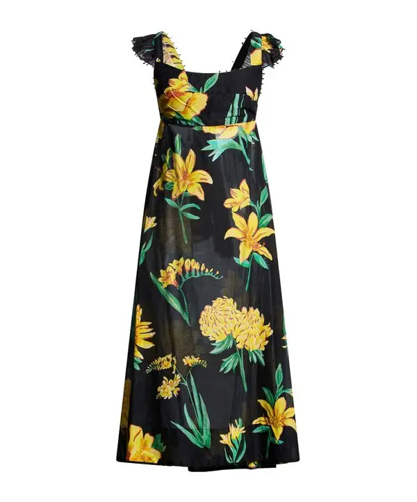 Farm Rio Floral Dress - Black