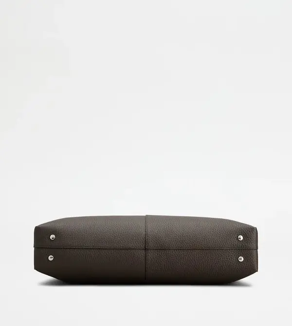 TOD'S Di Logo-patch Leather Briefcase