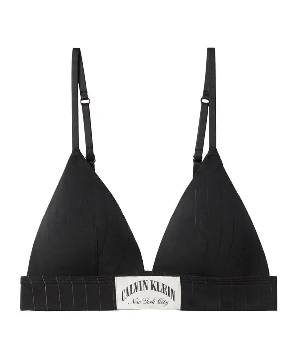 Calvin Klein Wirefree Triangle Bra - Black