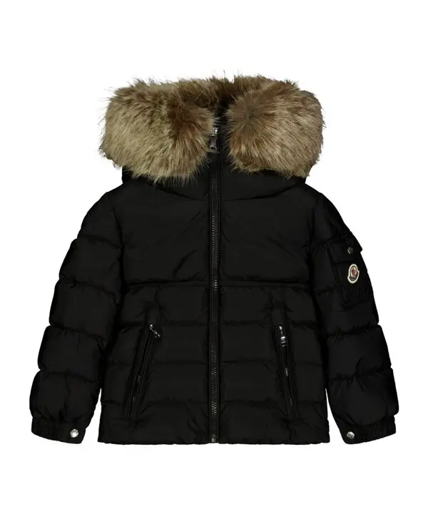 Moncler Quilted Hooded Puffer Jacket - Black