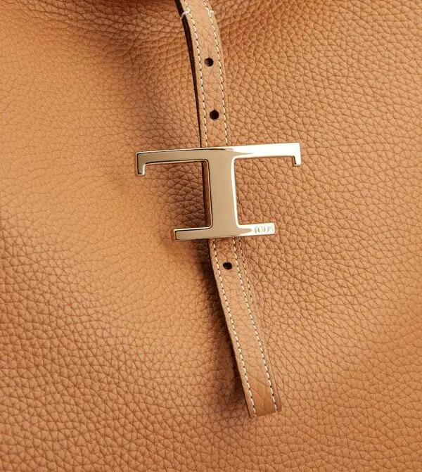 TOD'S T Timeless Medium Leather Shoulder Bag