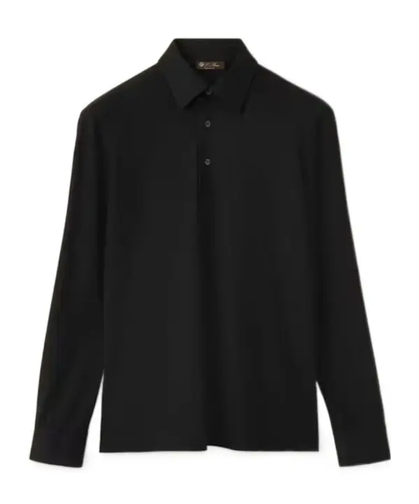 Loro Piana Colmegna Polo Shirt - Black
