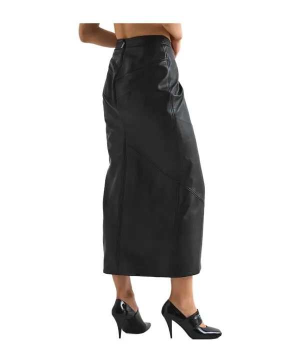 Givenchy High-waisted Fitted Leather Pencil Skirt