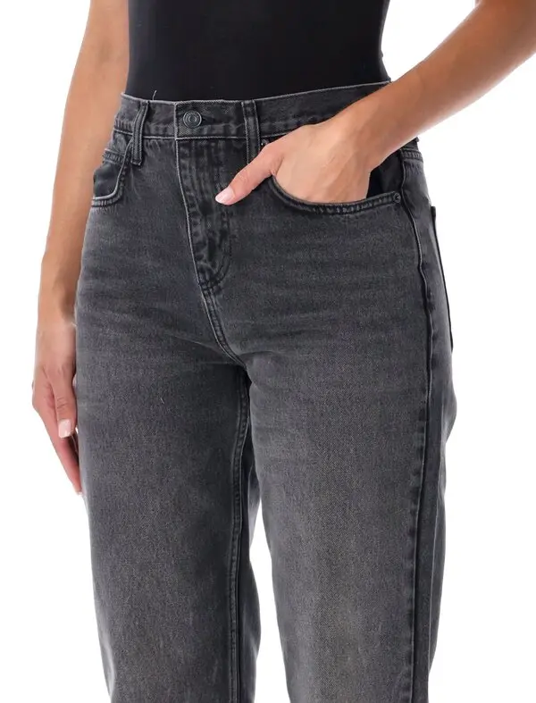 THE FRANKIE SHOP Faded-wash Denim Trousers