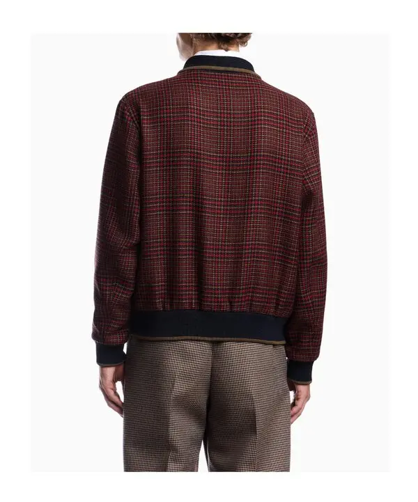 Emporio Armani Checked Bomber Jacket