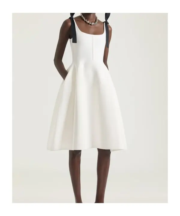 Givenchy Midi Dress In Compact Knit With Bows