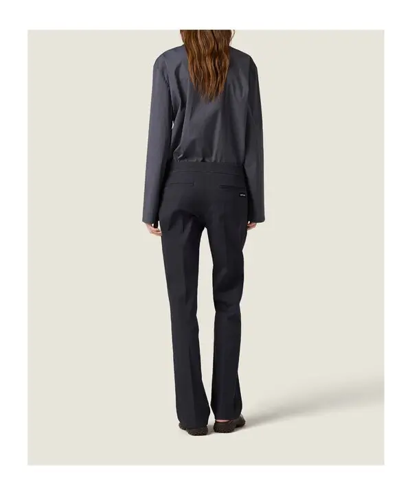 Miu Miu Stretch Poplin Tailored Pants
