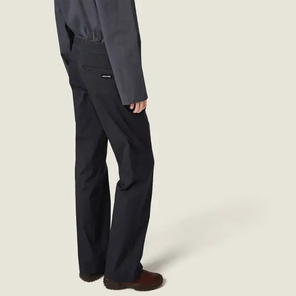 Miu Miu Stretch Poplin Tailored Pants