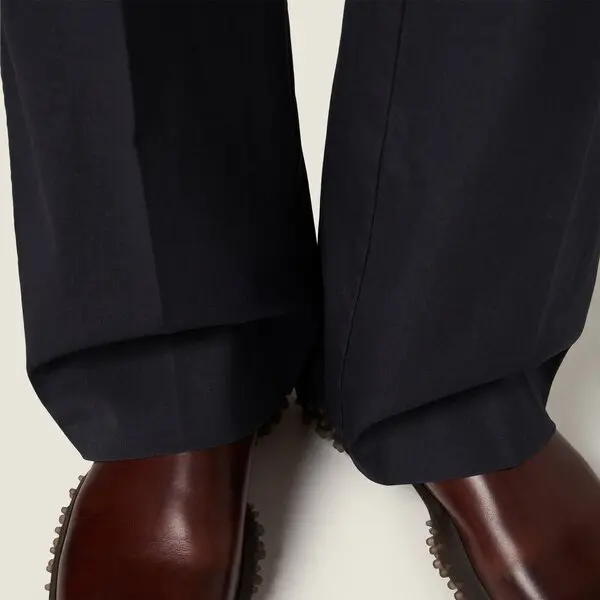 Miu Miu Stretch Poplin Tailored Pants