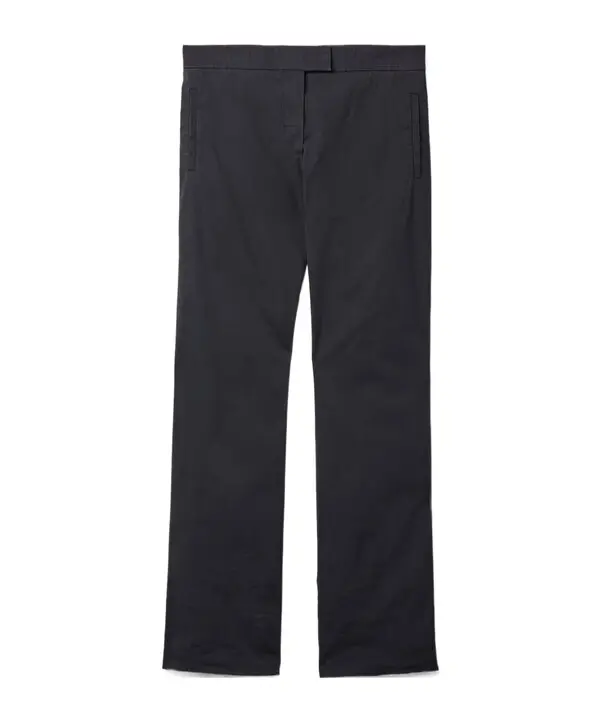 Miu Miu Stretch Poplin Tailored Pants - Black