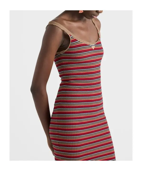 Prada Striped Cotton Dress