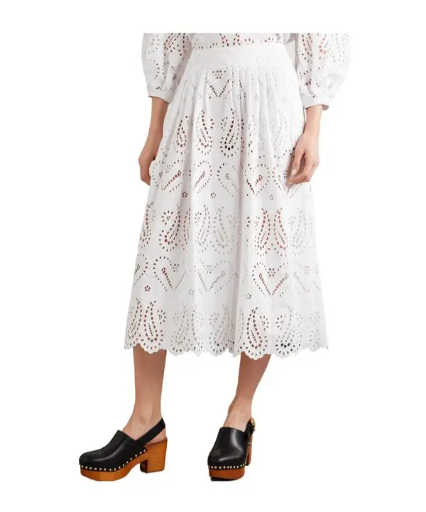 Etro Cotton-blend Poplin Midi Skirt