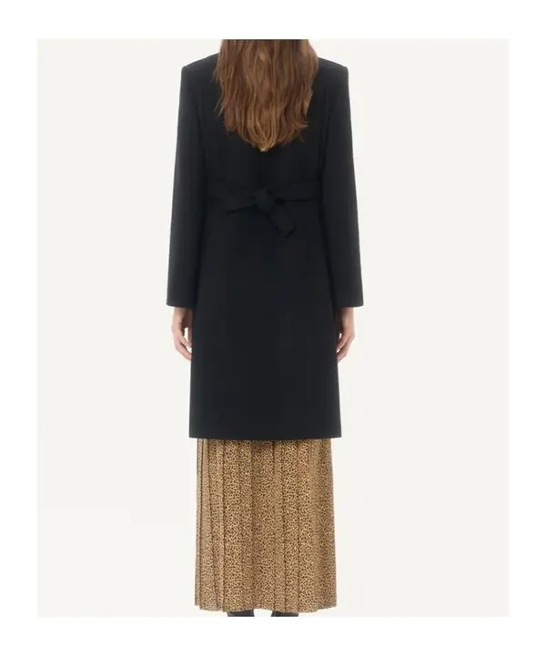 Valentino Garavani Embroidered Draped Coat