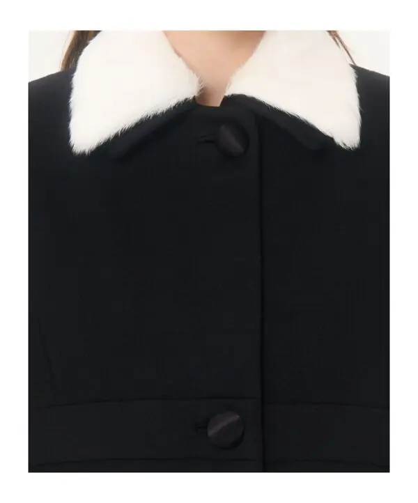 Valentino Garavani Embroidered Draped Coat