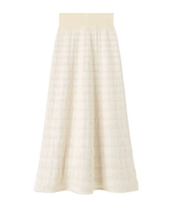 Loro Piana Hydrangea Skirt - Nougat