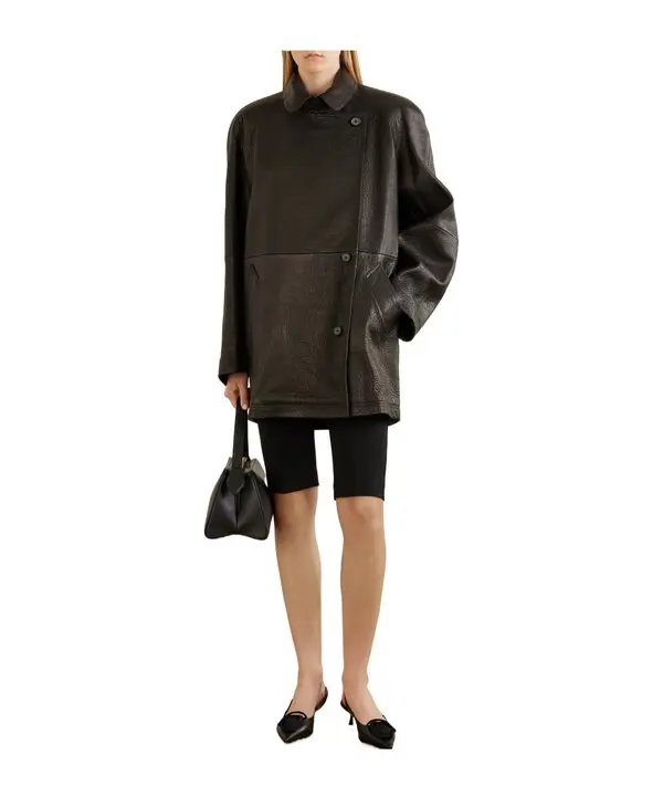 Magda Butrym Textured Leather Jacket