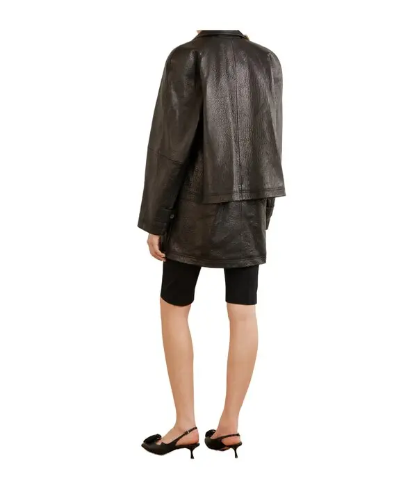 Magda Butrym Textured Leather Jacket